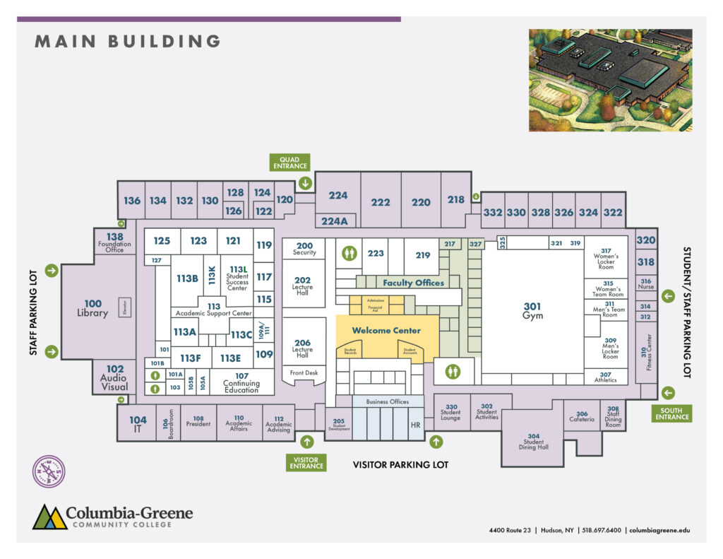 Campus Maps | Columbia-Greene Community College