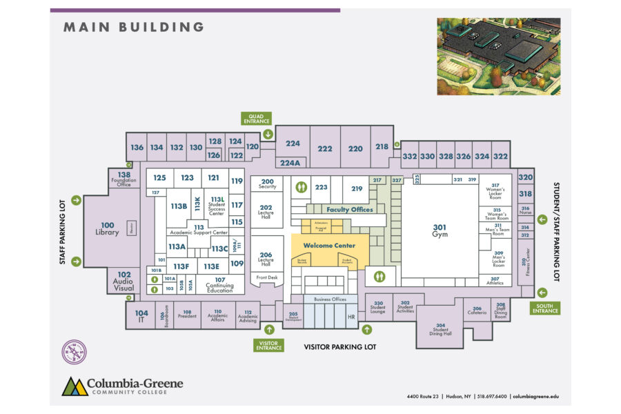 Campus Maps | Columbia-Greene Community College