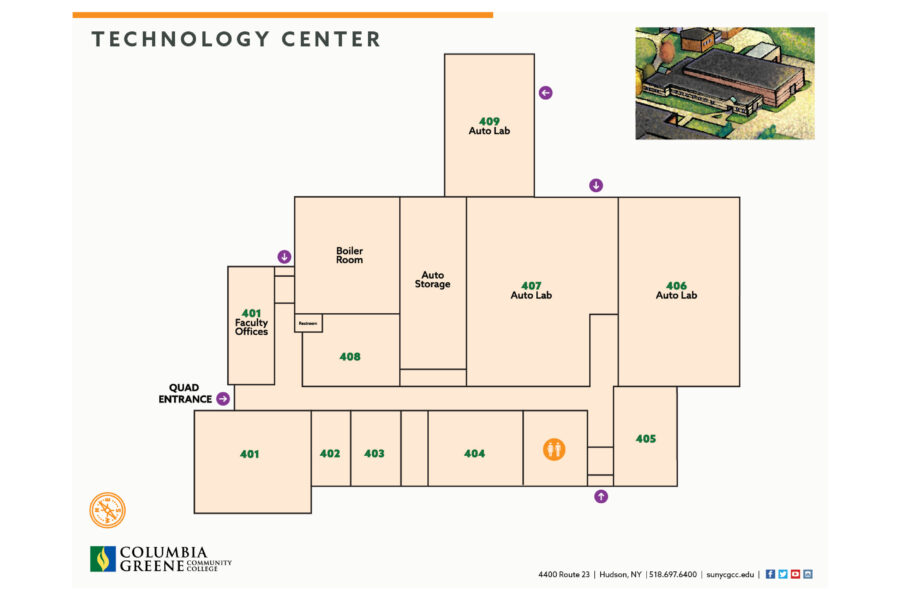 Campus Maps | Columbia-Greene Community College