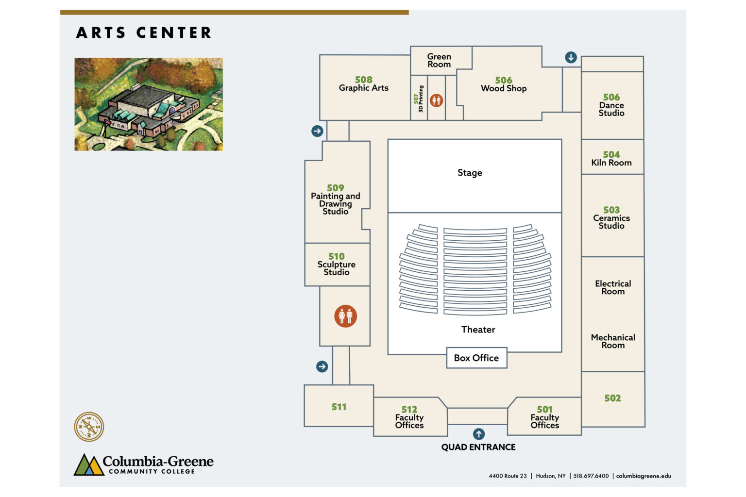 Campus Maps | Columbia-Greene Community College